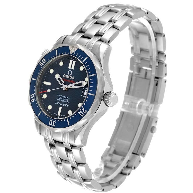 Omega Seamaster Midsize Co-Axial Steel Mens Watch 2222.80.00 Box Card ...
