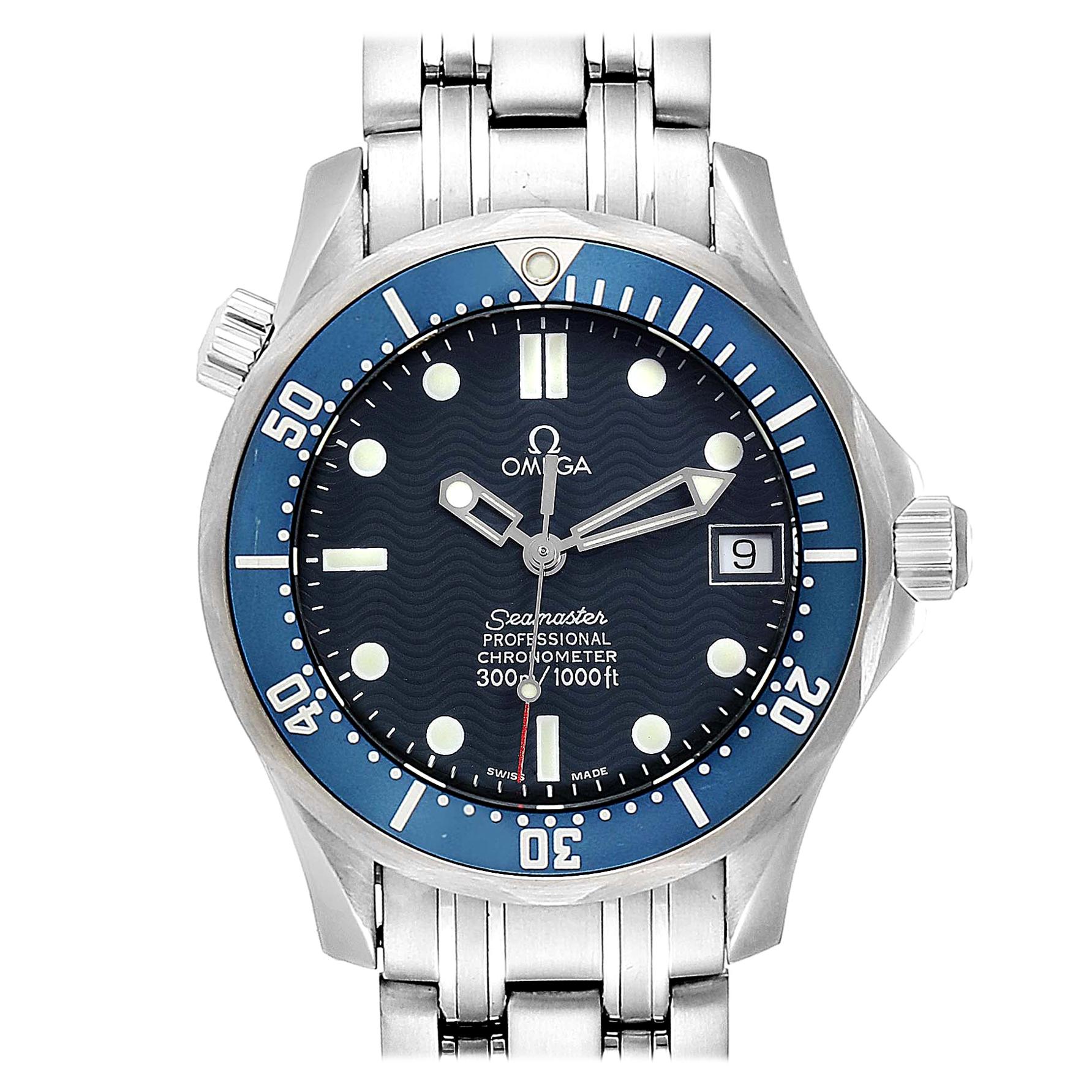 Omega Seamaster Midsize Blue Dial Steel Men's Watch 2551.80.00 For Sale ...