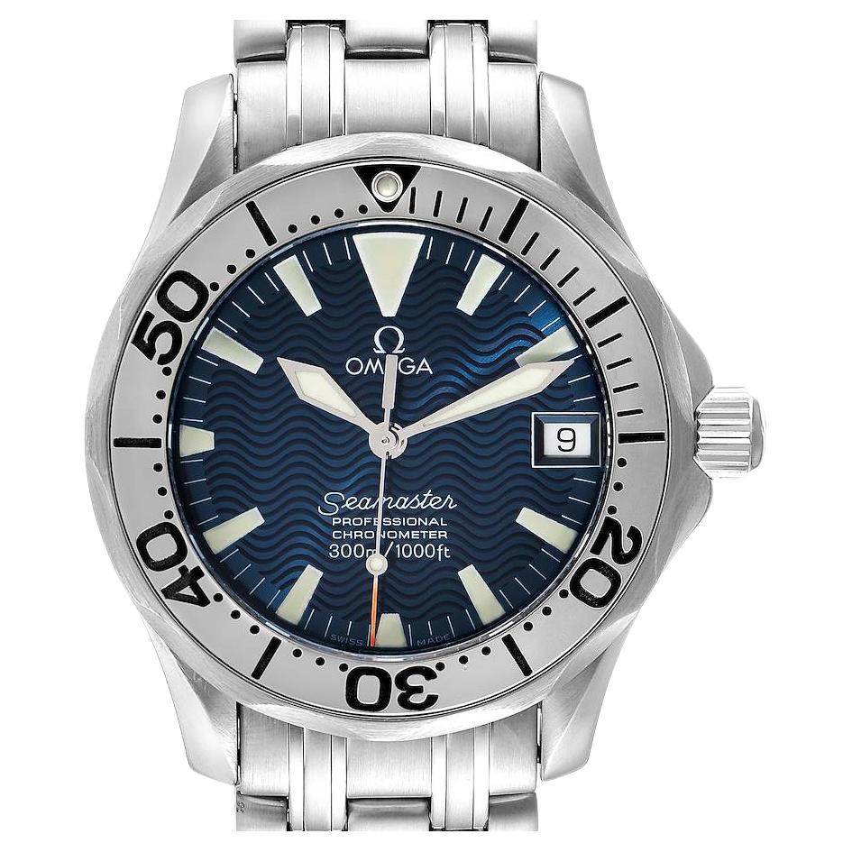 Omega Seamaster Midsize Blue Dial Steel Men's Watch 2551.80.00 For Sale ...