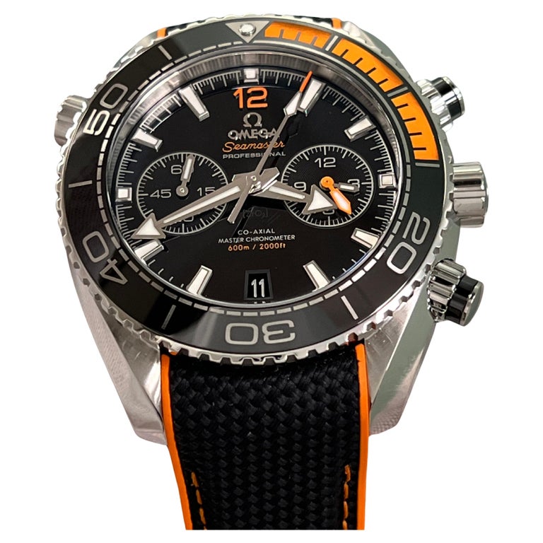 Omega Seamaster Planet Ocean 215.32.44.21.01.001 Steel Black Orange Box ...
