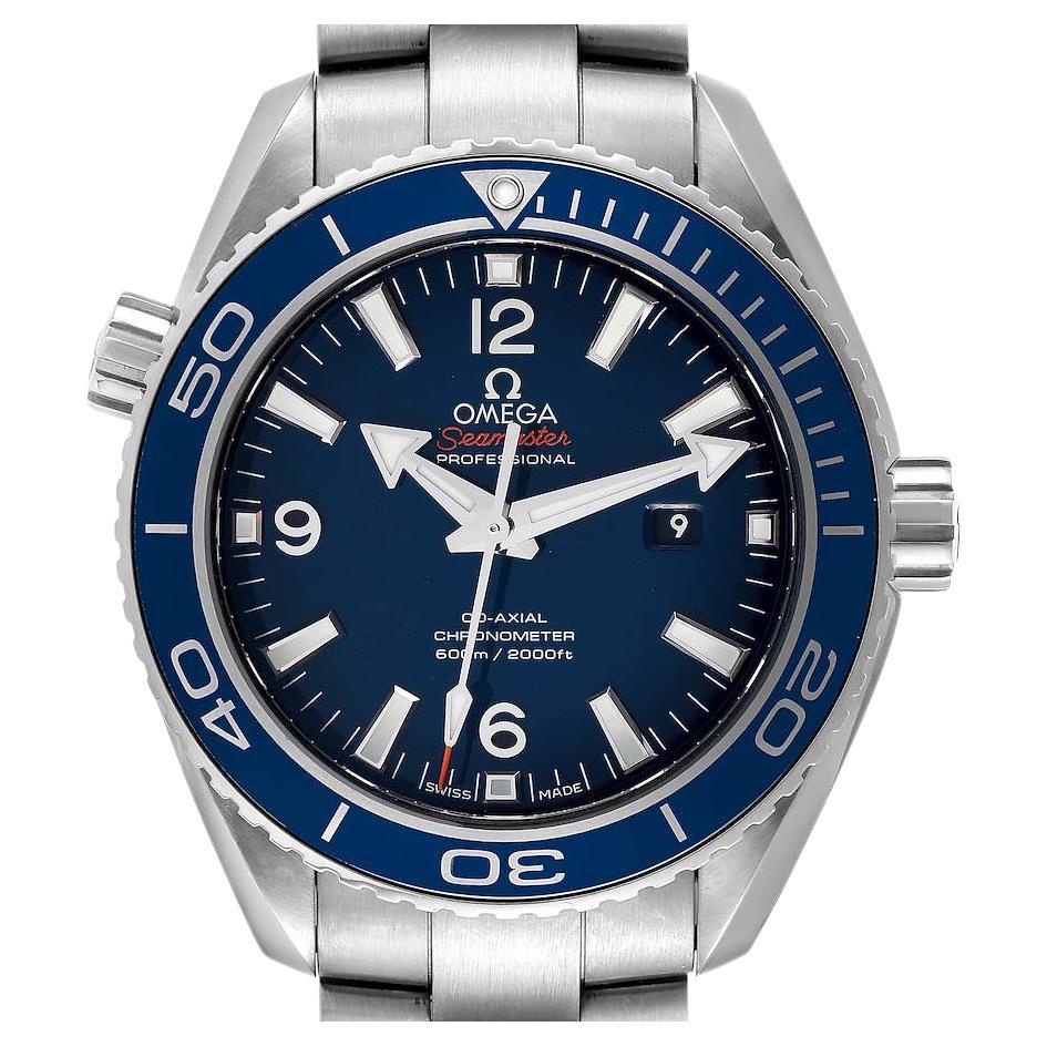 Omega Planet Ocean Co-Axial Titanium Watch 232.90.46.51.03.001 Box Card ...