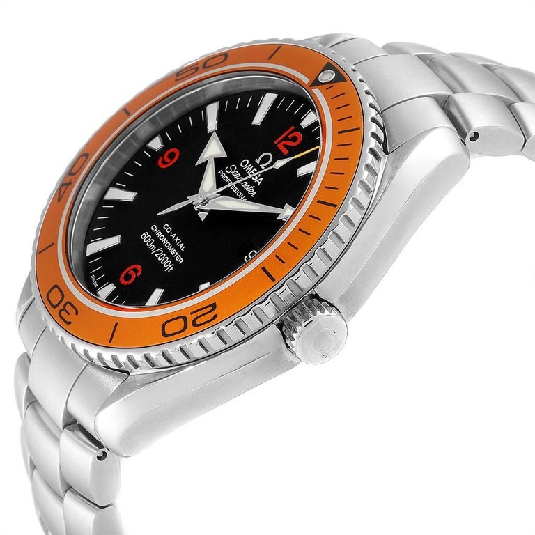 Omega Seamaster Planet Ocean 45 XL Orange Bezel Men's Watch 2208.50.00 ...