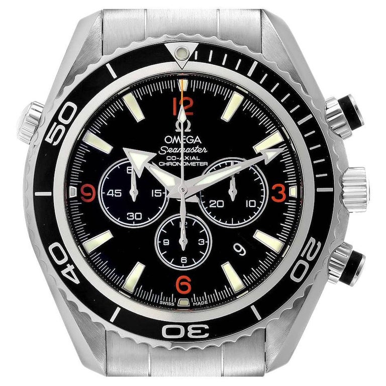 Omega Seamaster Planet Ocean Chronograph Steel Watch 2210.50.00 For ...