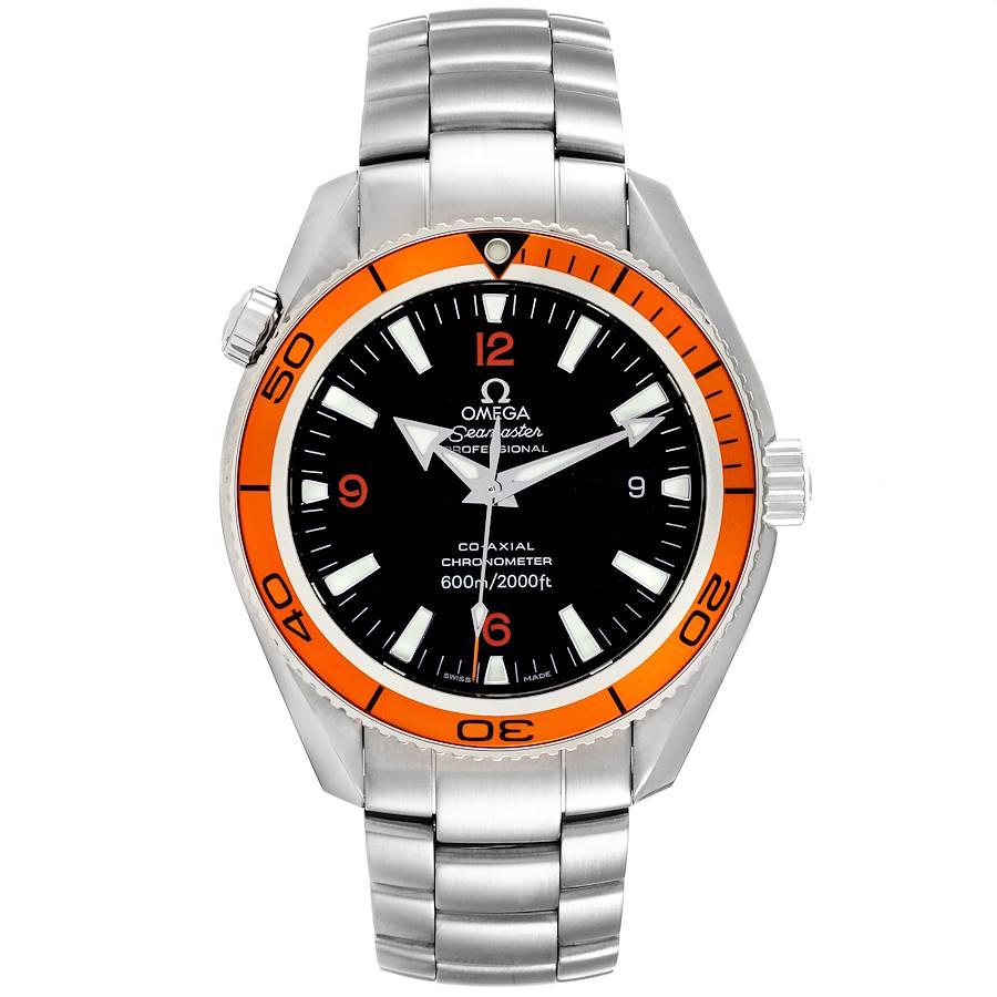 Omega Seamaster Planet Ocean Orange Bezel Steel Mens Watch 2209.50.00 ...