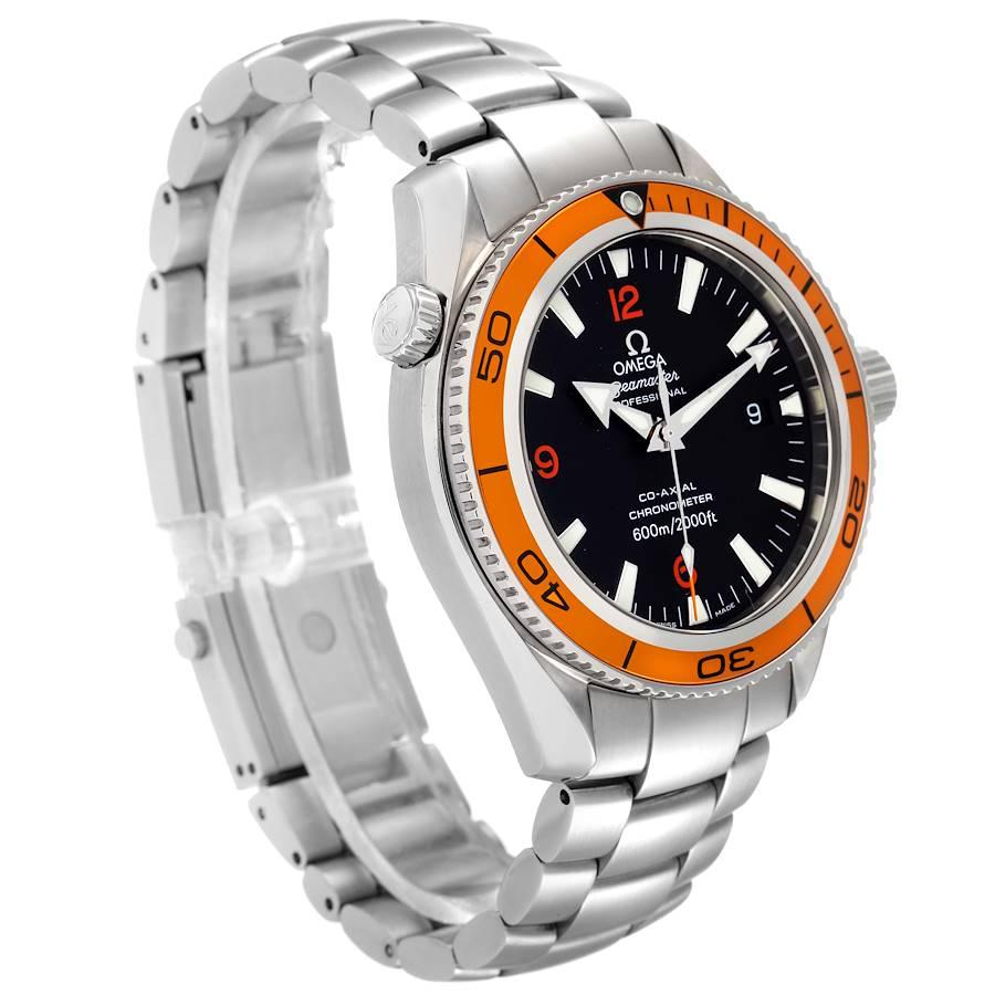 Omega Seamaster Planet Ocean Orange Bezel Steel Mens Watch 2209.50.00 ...