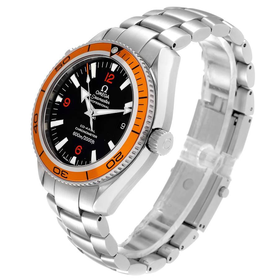 Omega Seamaster Planet Ocean Orange Bezel Steel Mens Watch 2209.50.00 ...