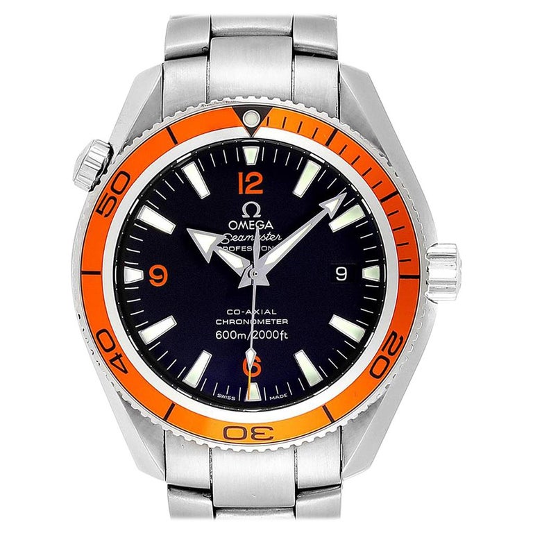 Omega Seamaster Planet Ocean Orange Bezel Watch 2209.50.00 Box Card For ...