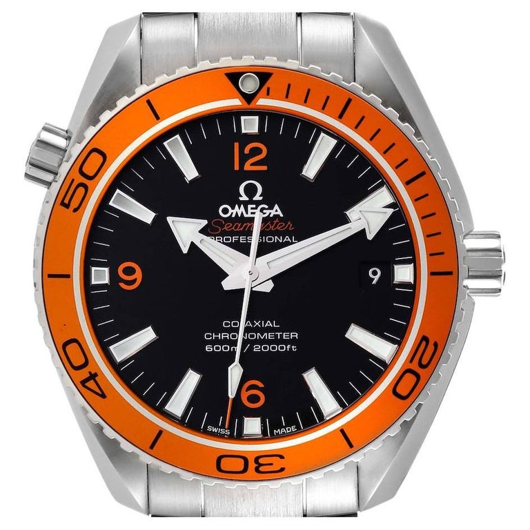 Omega Seamaster Planet Ocean Orange Bezel Watch 232.30.42.21.01.002 Box ...