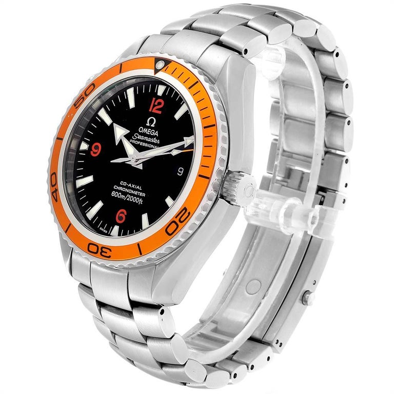 Omega Seamaster Planet Ocean XL Orange Bezel Men’s Watch 2208.50.00 For ...