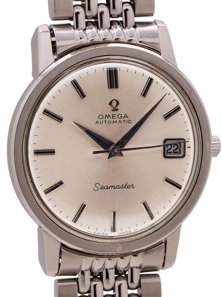 Omega Seamaster Stainless Steel Ref 166.003, circa 1969 For Sale at 1stDibs