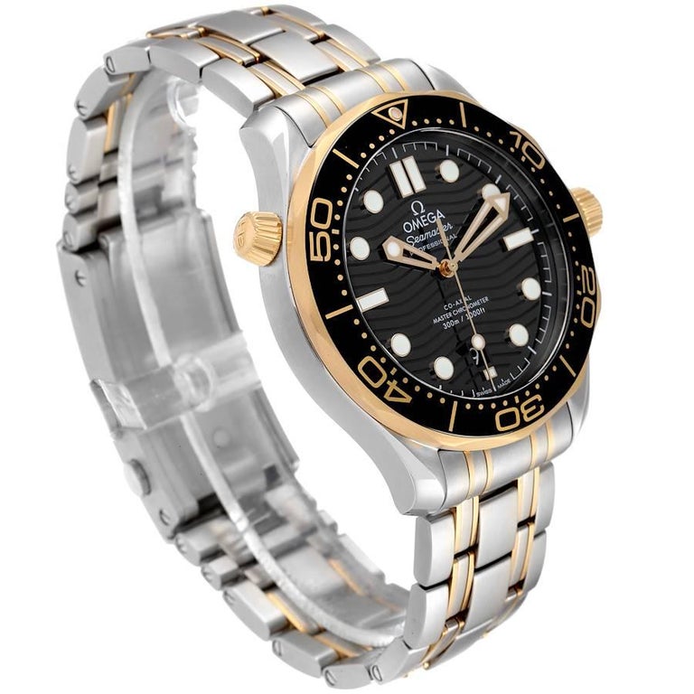 Omega Seamaster Steel Yellow Gold Mens Watch 210.20.42.20.01.002 Box ...