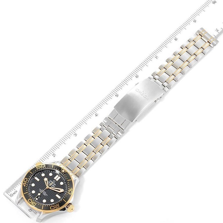 Omega Seamaster Steel Yellow Gold Mens Watch 210.20.42.20.01.002 Box ...