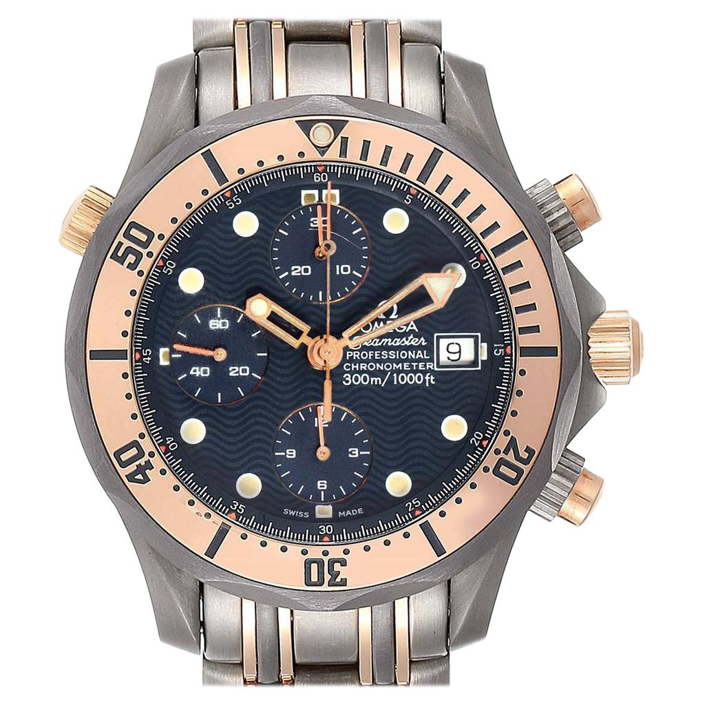 Omega Seamaster Titanium 18 Karat Rose Gold Men's Watch 2296.80.00 For ...