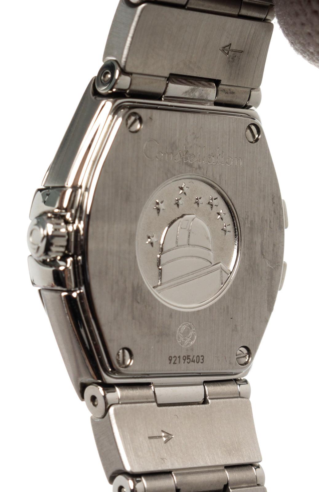 Omega Silver Constellation Quadrella Watch at 1stDibs