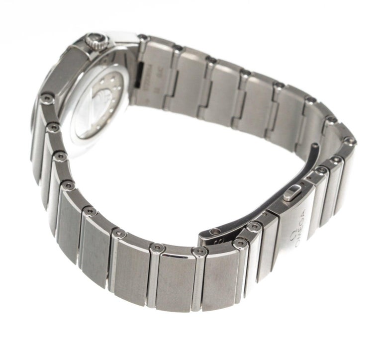 Omega Silver Constellation Quadrella Watch at 1stDibs