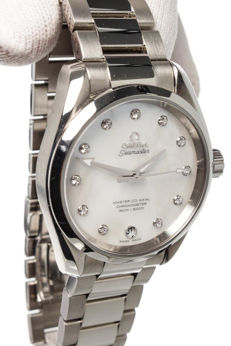 Omega Silver Seamaster Watch For Sale at 1stDibs