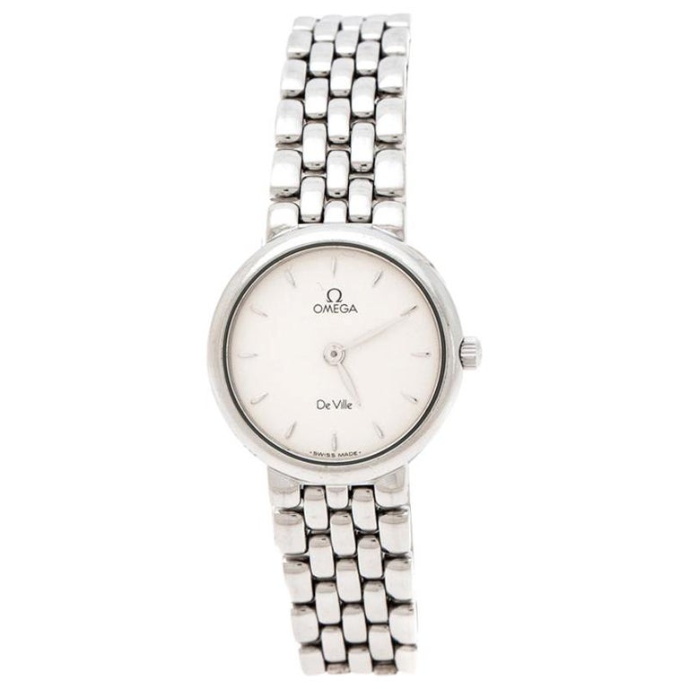 Omega Silver White Stainless For Sale at 1stDibs