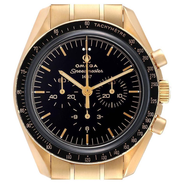 Omega Speedmaster 50th Anniversary Yellow Gold LE Watch 311.63.42.50.01 ...