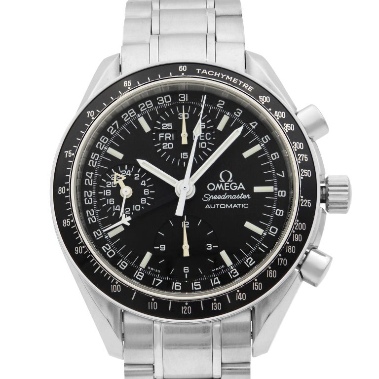 Omega Speedmaster Airplane Date Day Month Steel Automatic Men’s Watch ...
