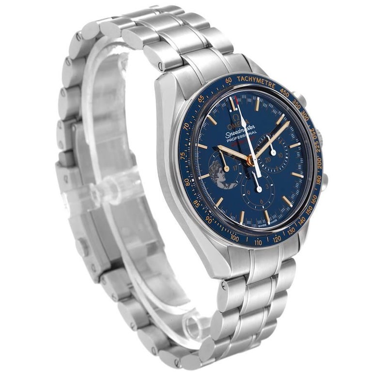 Omega Speedmaster Apollo 17 LE Blue Dial Moonwatch 311.30.42.30.03.001 ...