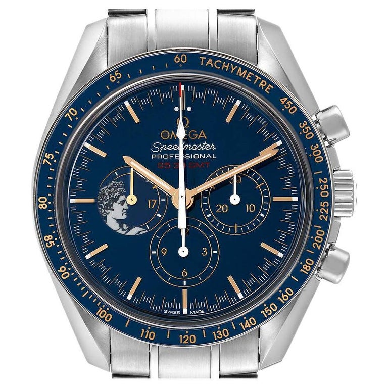 Omega Speedmaster Apollo 17 LE Blue Dial Moonwatch 311.30.42.30.03.001 ...