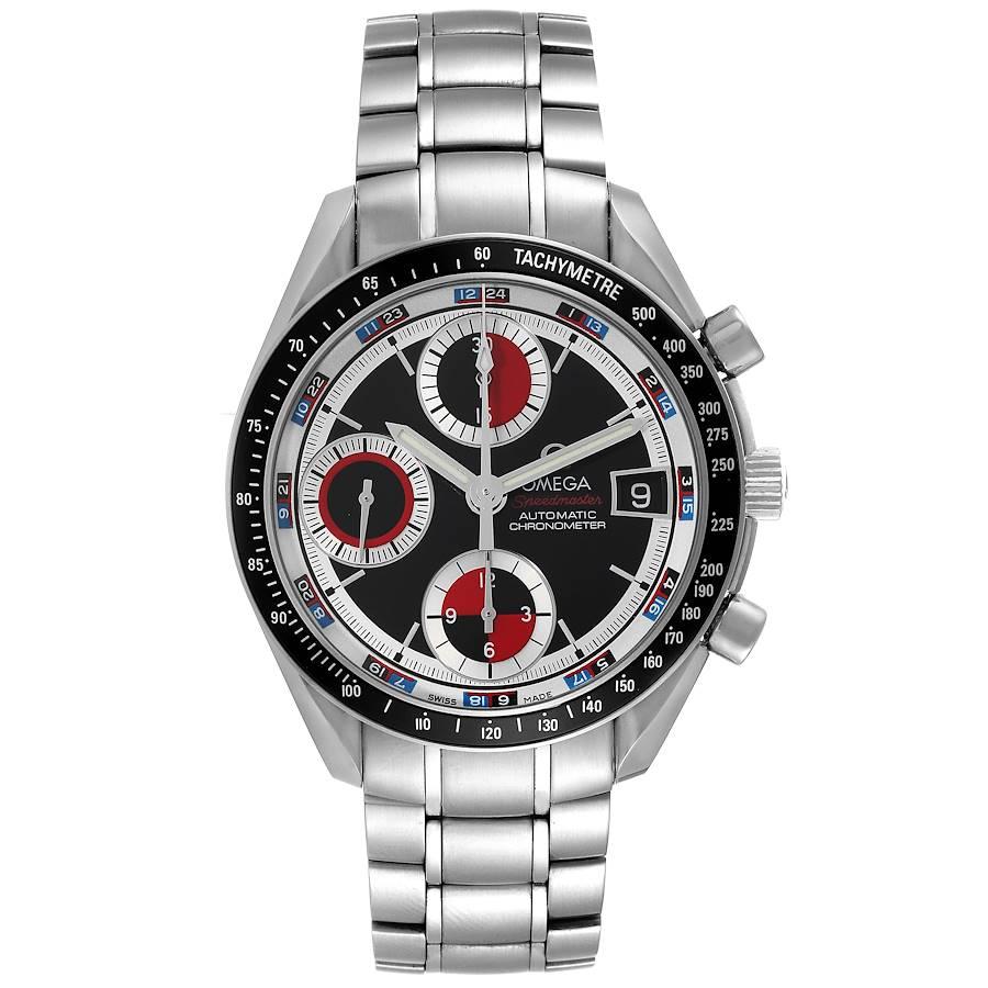 Omega Speedmaster Black Red Casino Dial Steel Mens Watch 3210.52.00 For ...