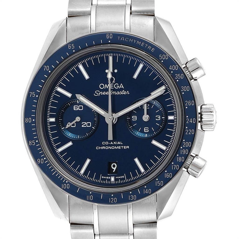 Omega Speedmaster Blue Dial Titanium Men's Moonwatch 311.90.44.51.03 ...