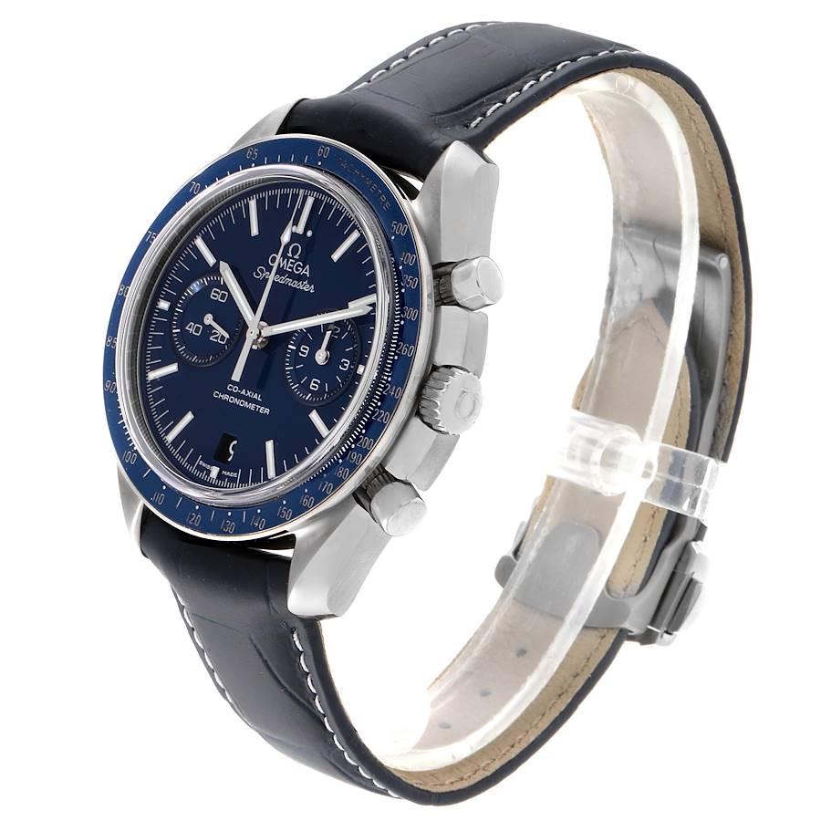 Omega Speedmaster Blue Dial Titanium Men's MoonWatch 311.93.44.51.03 ...