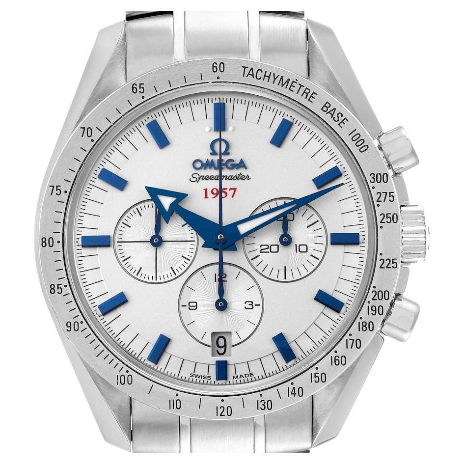 Omega Stainless Steel Speedmaster Broad Arrow Automatic Wristwatch at ...