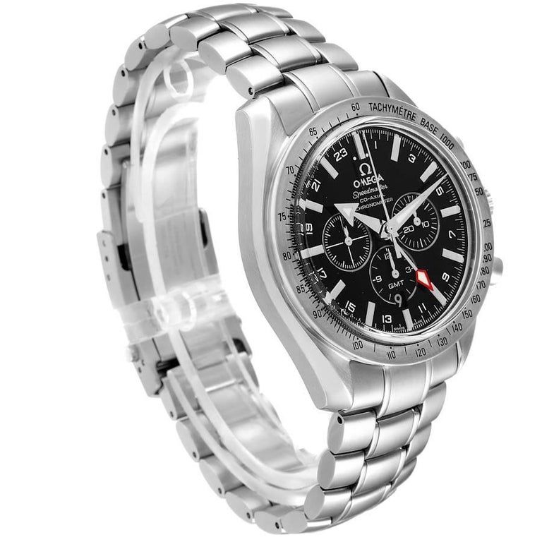 Omega Speedmaster Broad Arrow Co-Axial GMT Steel Mens Watch 3581.50.00 ...