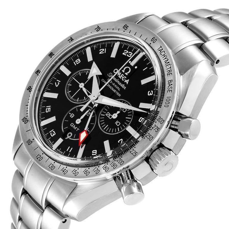 Omega Speedmaster Broad Arrow Co-Axial GMT Steel Mens Watch 3581.50.00 ...
