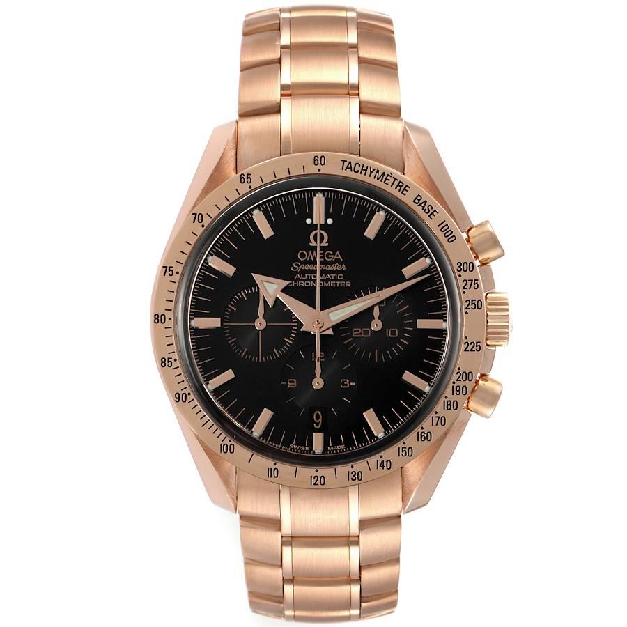 Omega Speedmaster Broad Arrow Rose Gold Mens Watch 3653.80.33 For Sale ...