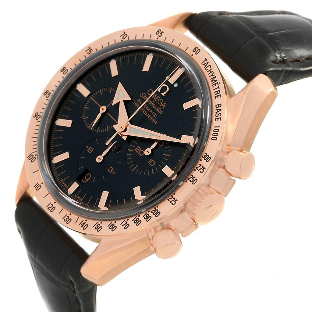 Omega Speedmaster Broad Arrow Rose Gold Men's Watch 3653.80.33 For Sale ...
