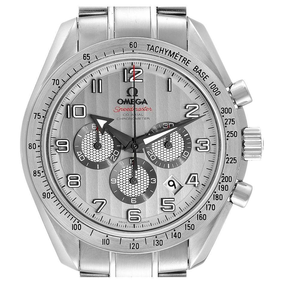 Men Omega Speedmaster Broad Arrow Steel Co-Axial Chronometer Watch For ...