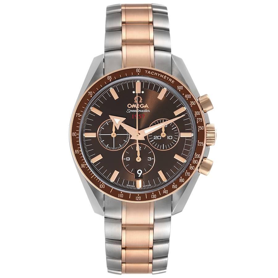 Omega Speedmaster Broad Arrow Steel Rose Gold Watch 321.90.42.50.13.001 ...