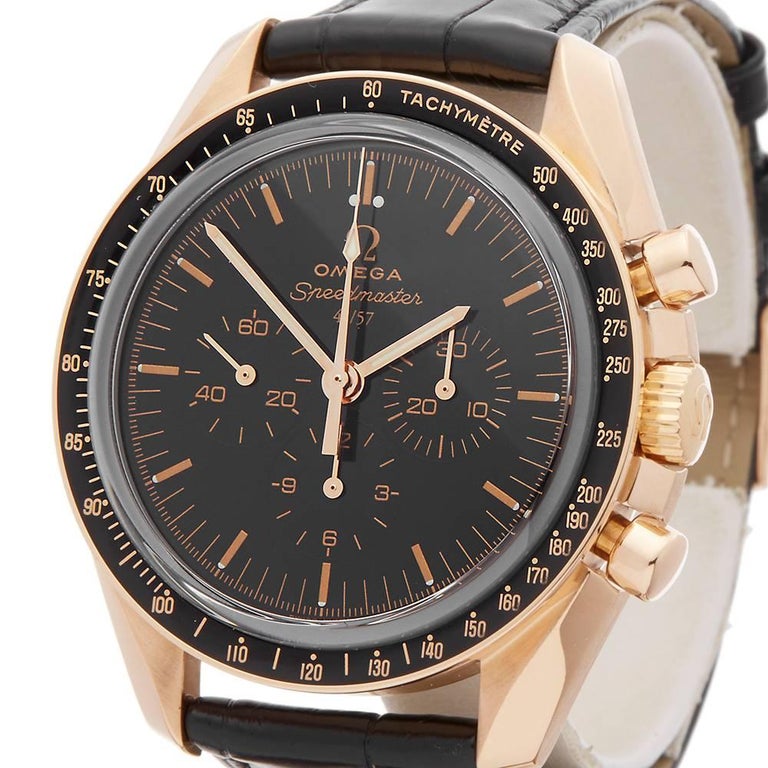 Omega Speedmaster Chronograph 18 Karat Rose Gold Men's 31163425001001 ...