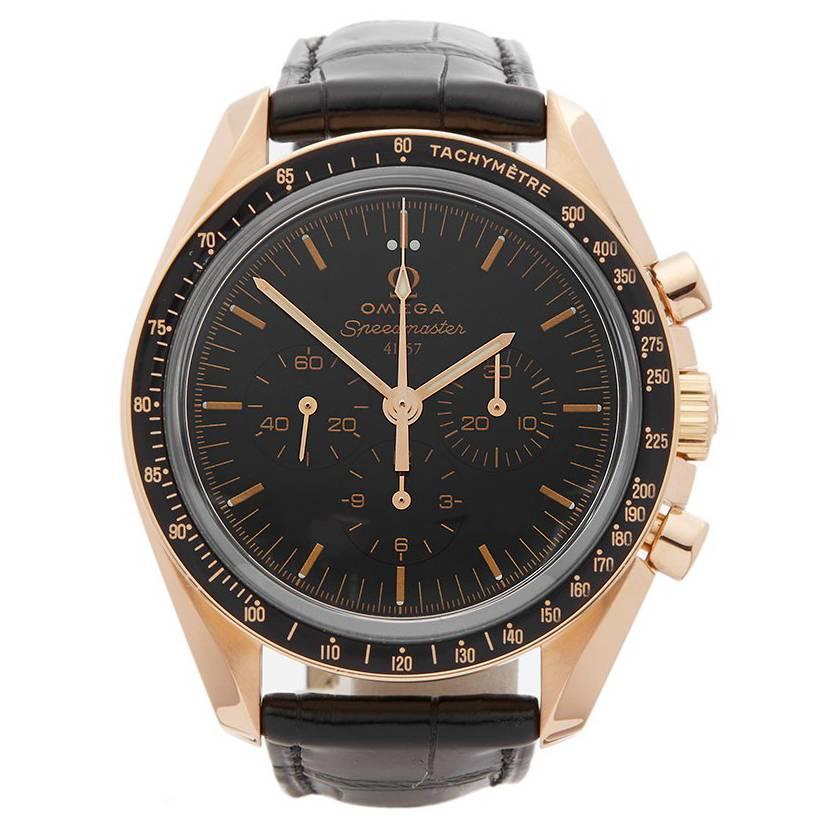 Omega Speedmaster Chronograph 18 Karat Rose Gold Men's 31163425001001 ...