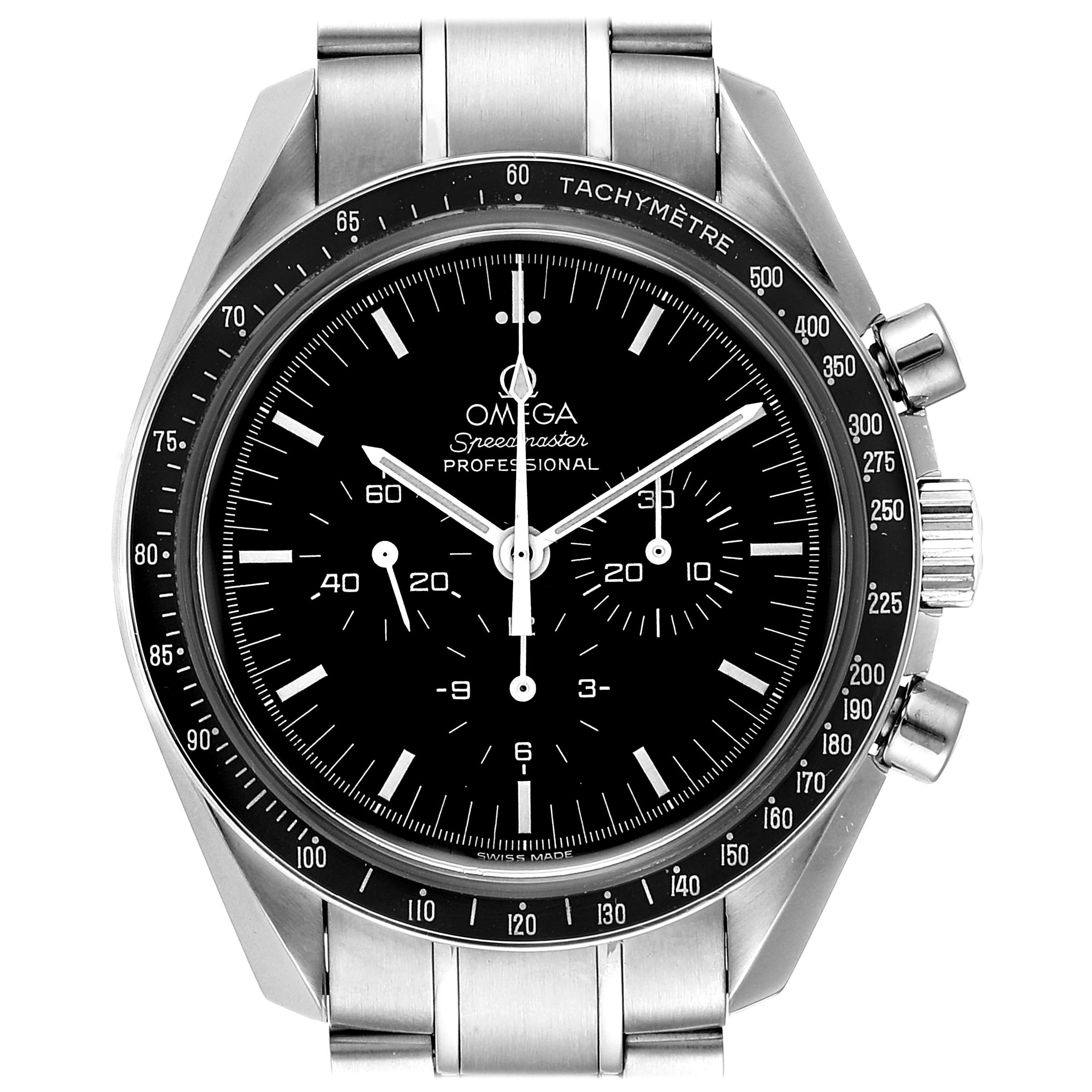 Omega Speedmaster Chronograph Steel Men's Moon Watch 3570.50.00 Card ...