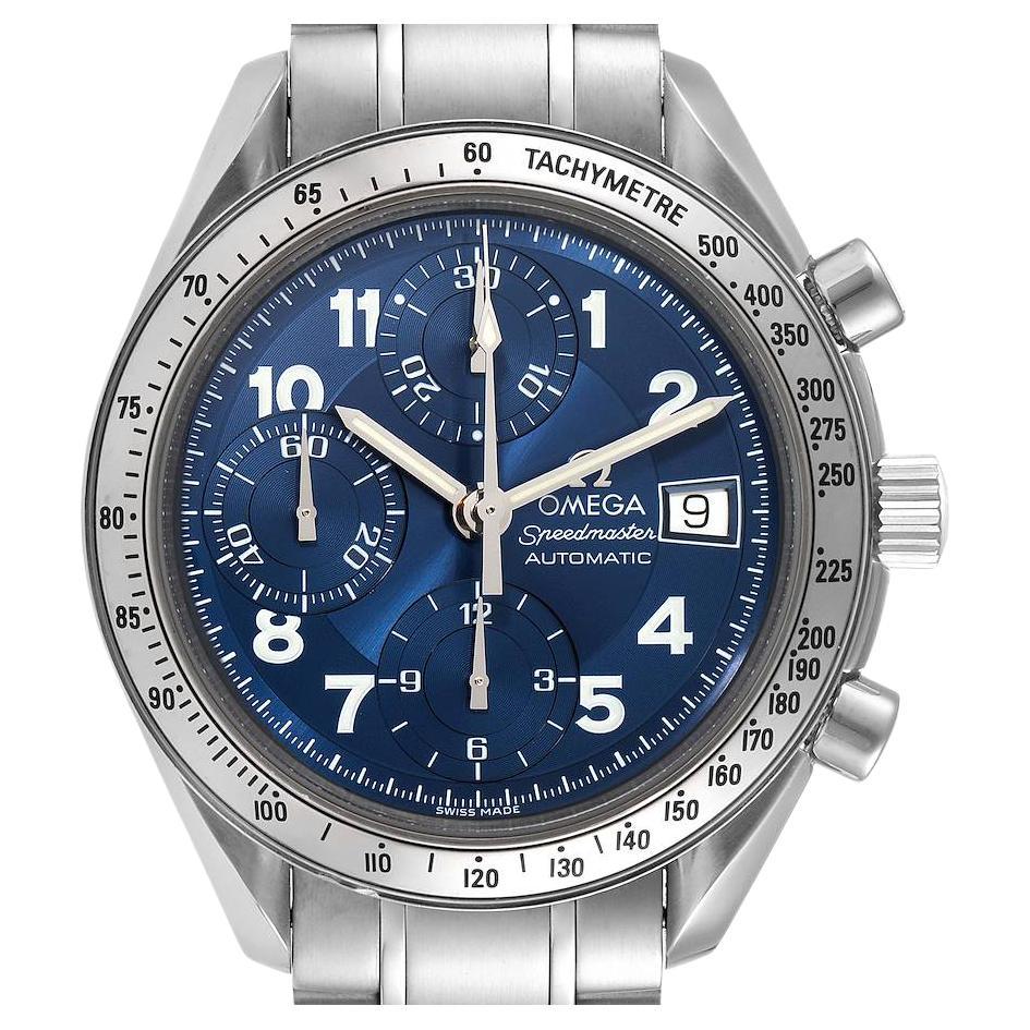 Omega Speedmaster Day Date Blue Dial Chronograph Watch 3222.80.00 For ...