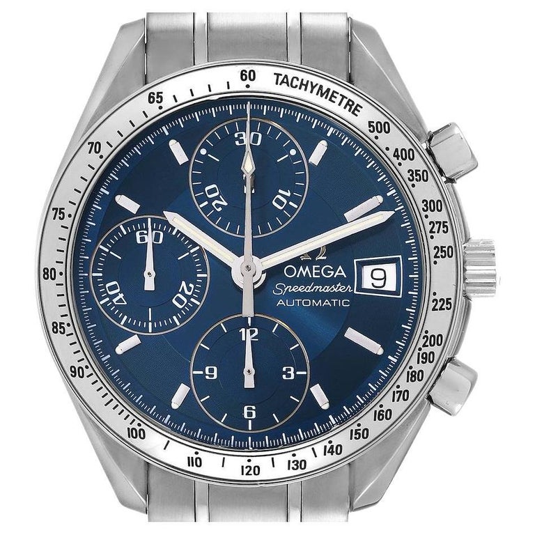 Omega Speedmaster Date Automatic Blue Dial Steel Mens Watch 3513.80.00 ...
