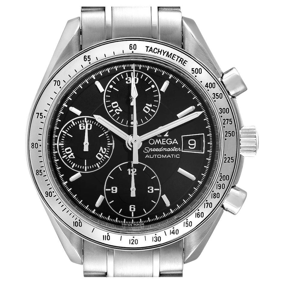 Omega Speedmaster Date Silver Dial Automatic Steel Mens Watch 35133000 For Sale At 1stdibs 
