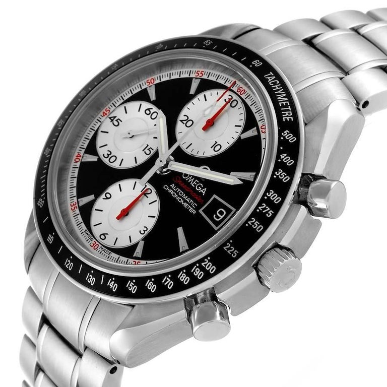 Omega Speedmaster Date 40 Black Dial Steel Mens Watch 3210.51.00 Box ...