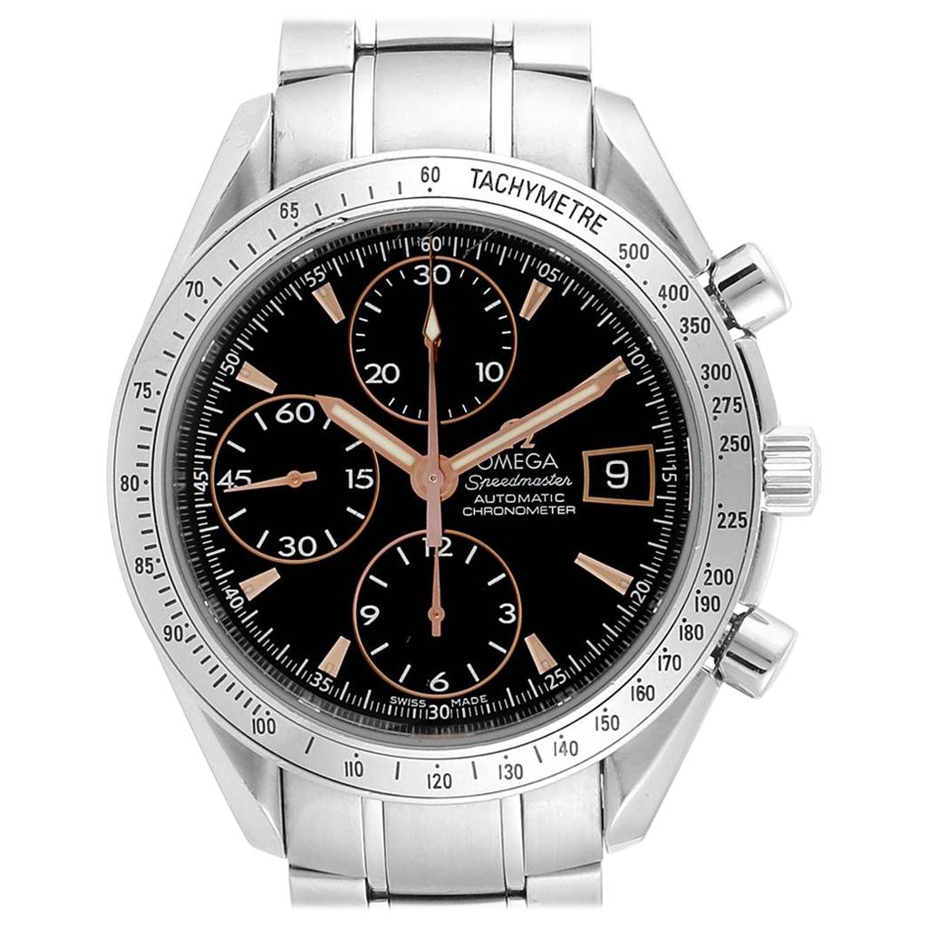 Omega Speedmaster Date Black Dial Special Edition Men's Watch 3211.50. ...