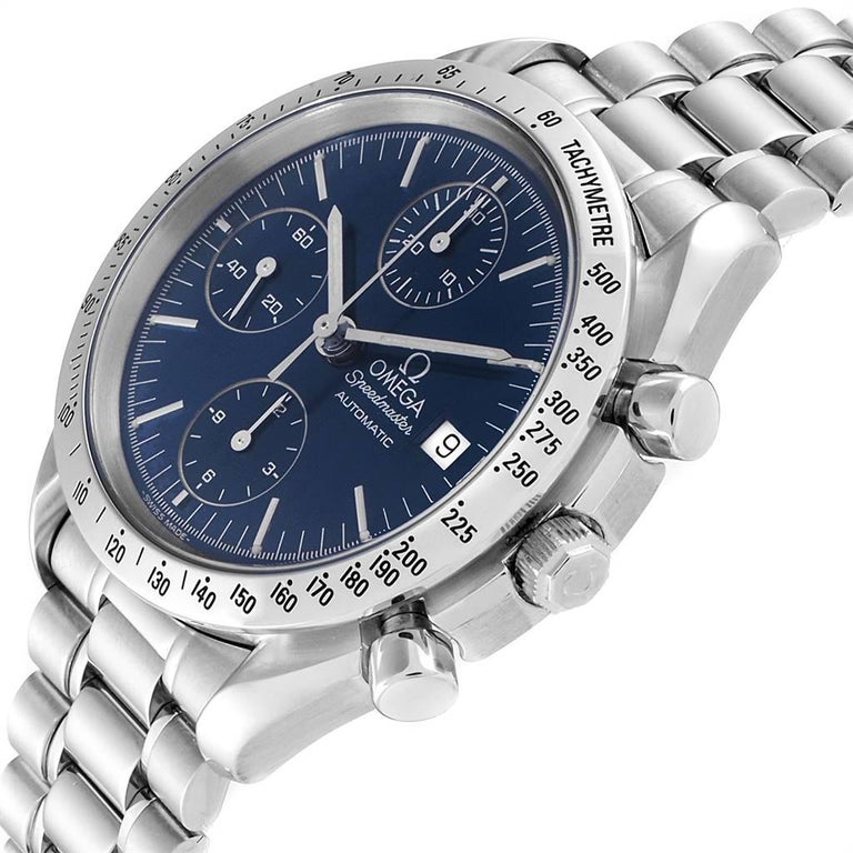 Omega Speedmaster Date Blue Dial Chronograph Men's Watch 3511.80.00 For ...