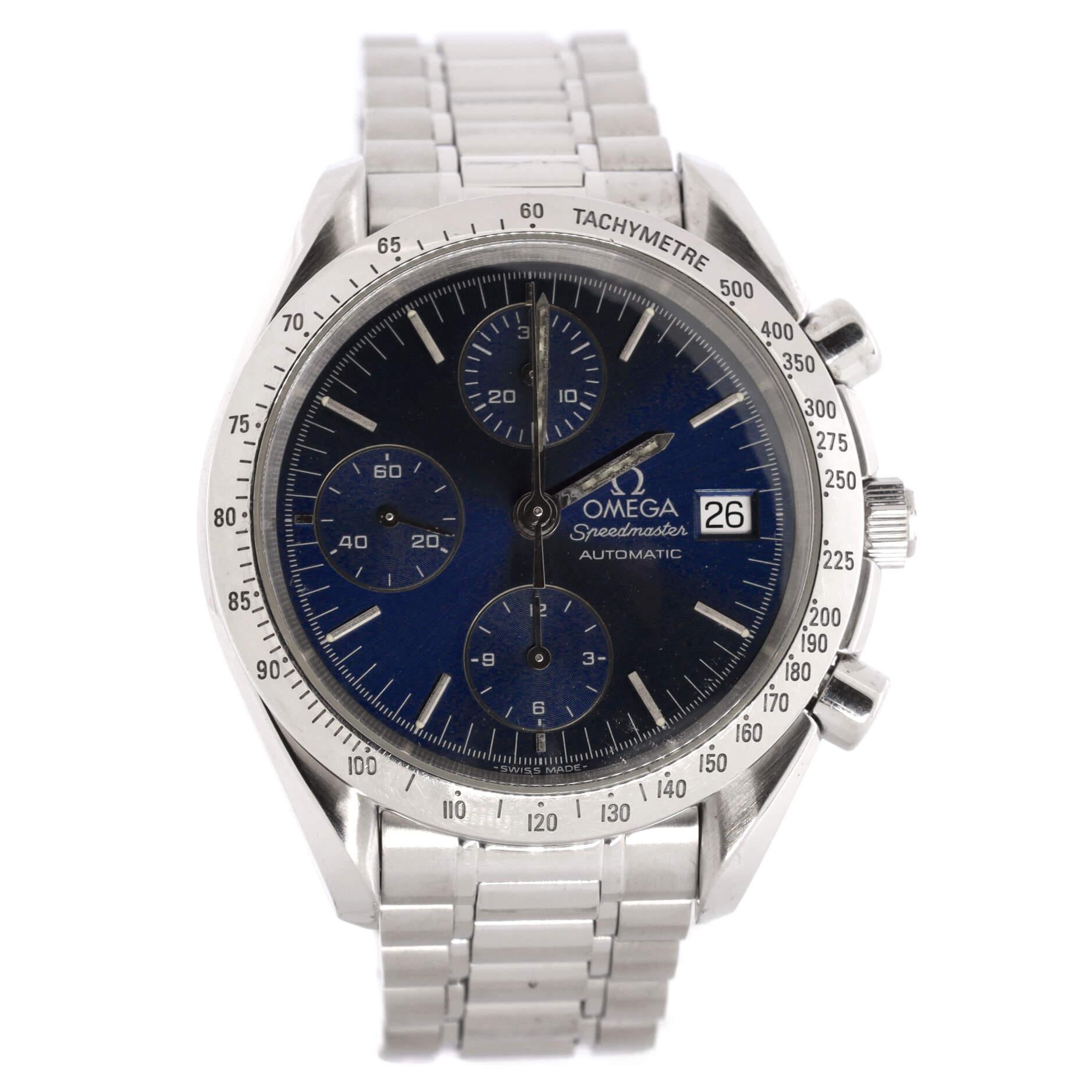 Omega Speedmaster Date Chronograph Automatic Watch Stainless Steel For ...