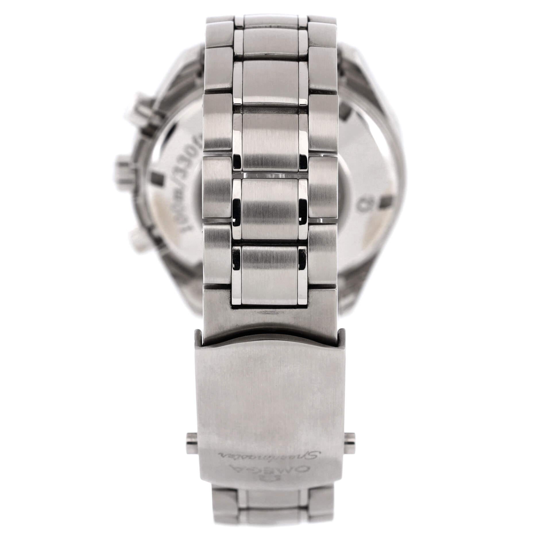 Omega Speedmaster Date Chronograph Automatic Watch Stainless Steel 40 ...