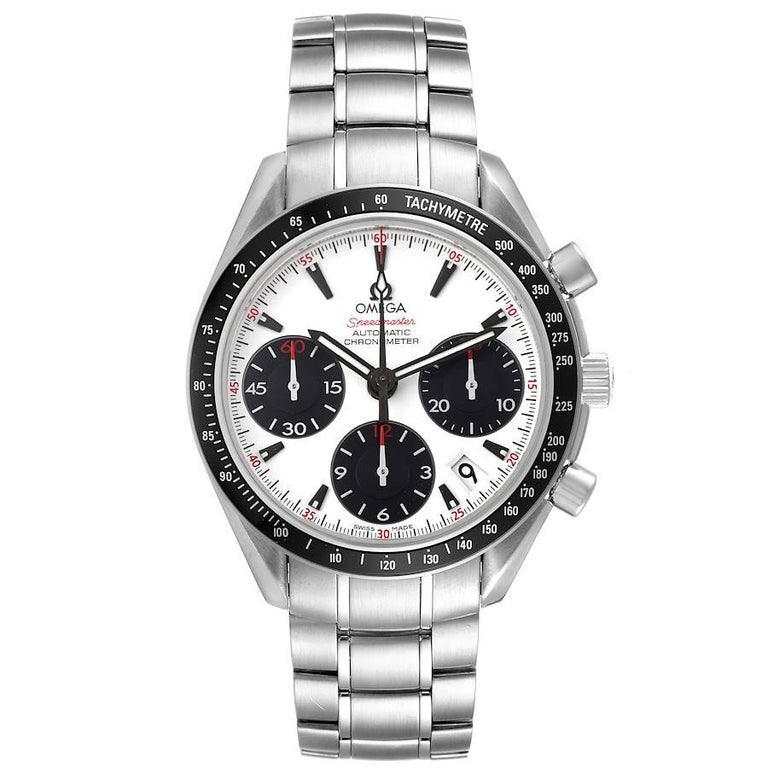 Omega Speedmaster Date Panda Dial Steel Watch 323.30.40.40.04.001 Box ...