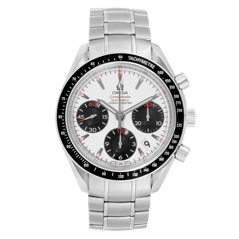 Omega Speedmaster Date Panda Dial Watch 323.30.40.40.04.001 Box Card ...