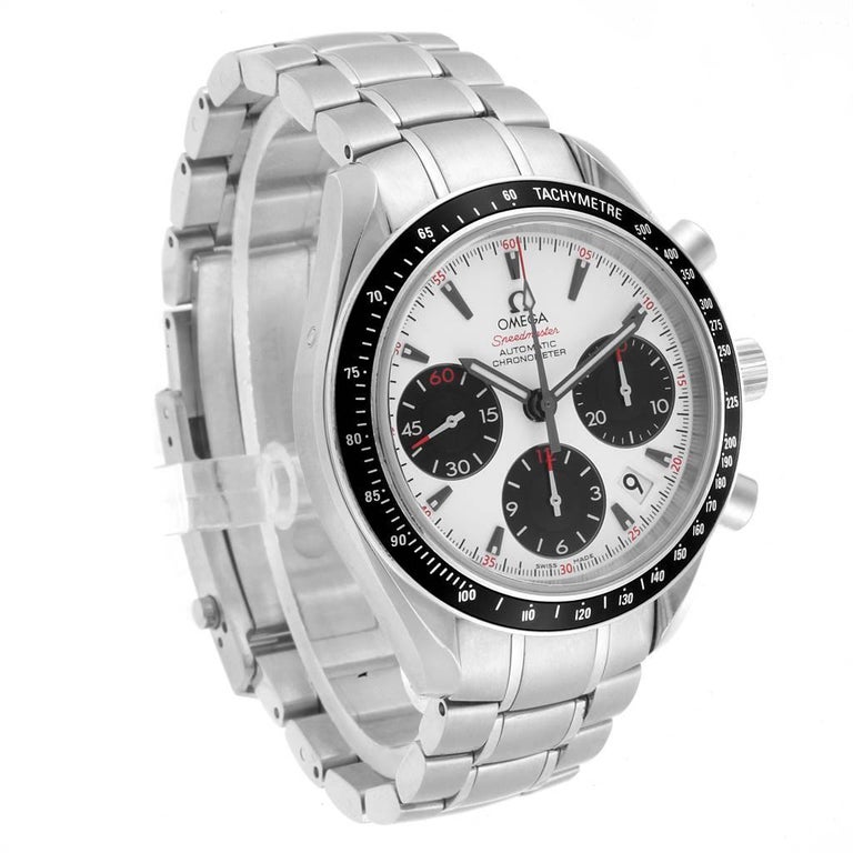 Omega Speedmaster Date Panda Dial Watch 323.30.40.40.04.001 Box Card ...