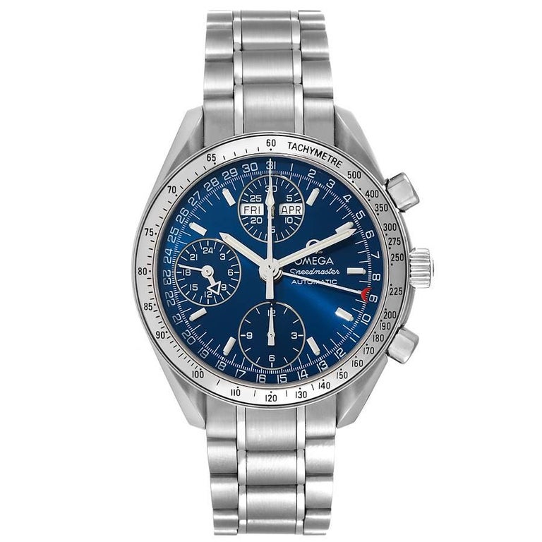 Omega Speedmaster Day-Date 39 Blue Dial Steel Mens Watch 3523.80.00 ...